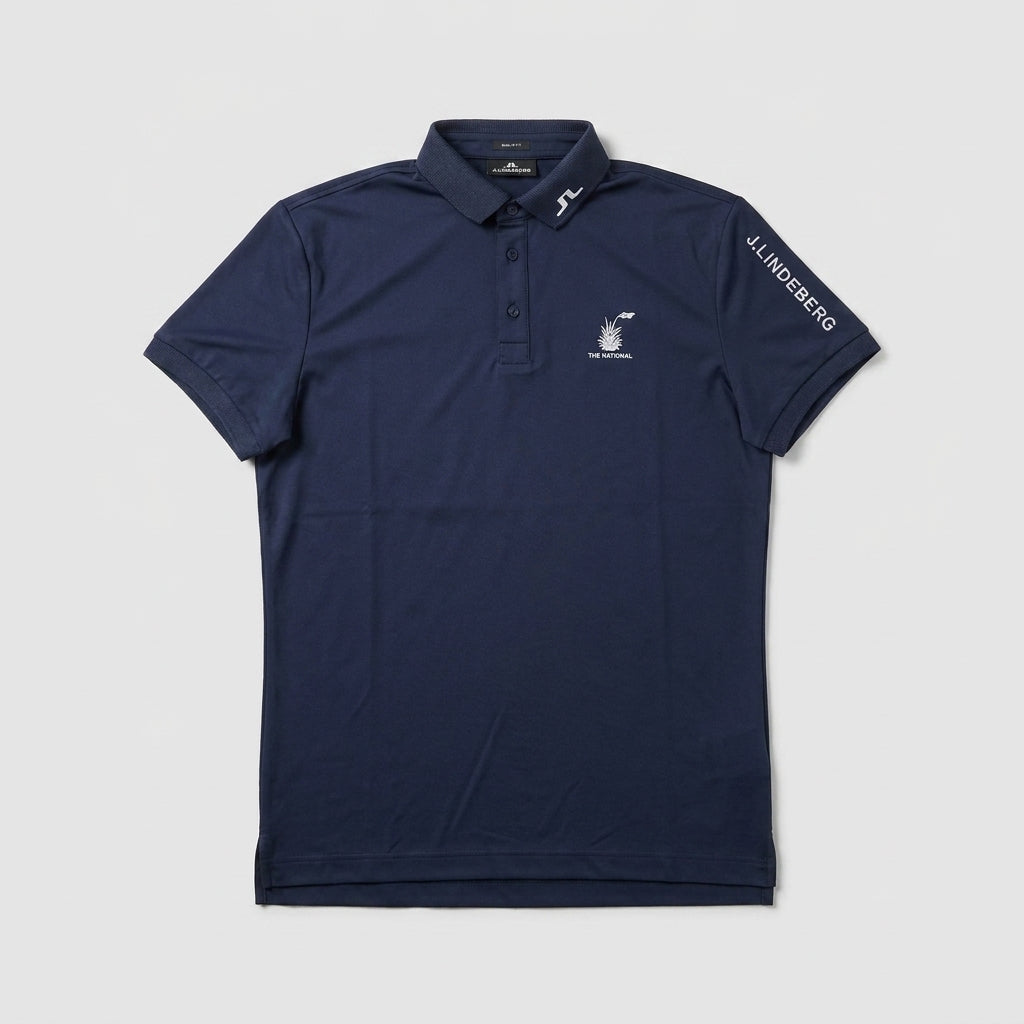 Men's J.Lindeberg Short Sleeve Polo - Navy – The National Golf Club
